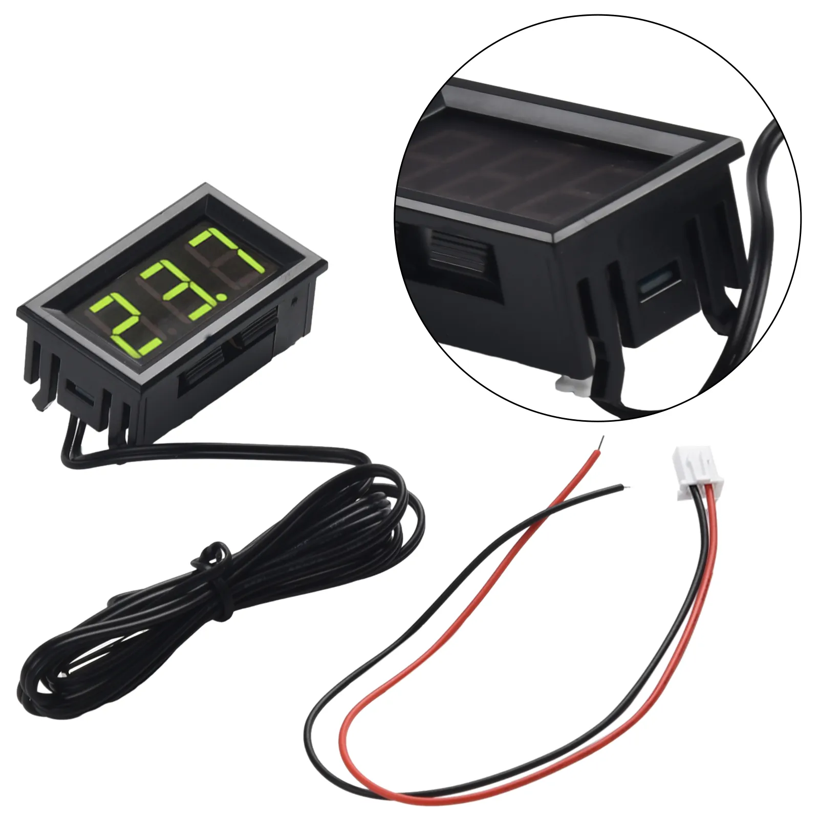 DHgate.com:Digital LED Car Thermometer, DC 5-12V Temperature Panel ...