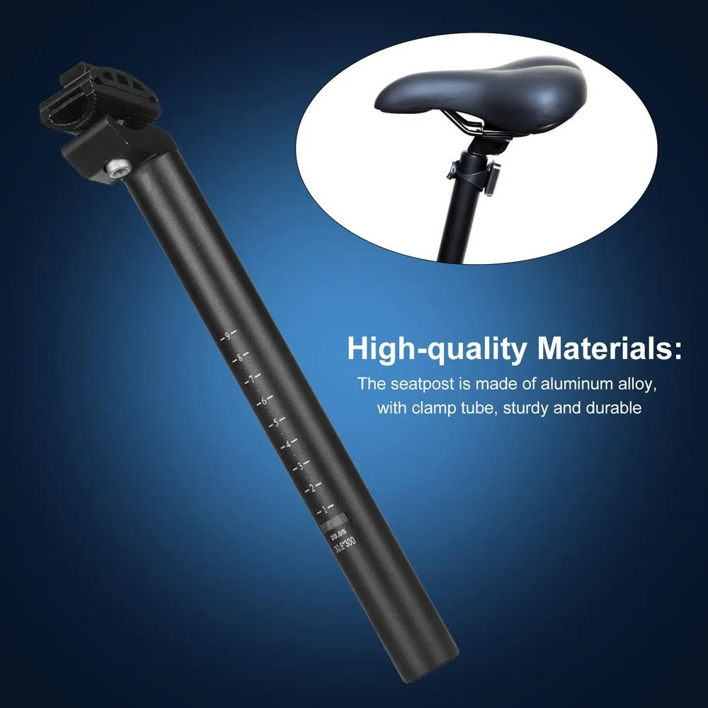 Aluminum Alloy Bicycle Seatpost 25.4/27.2/28.6 mm Diameter 11.8 in ...