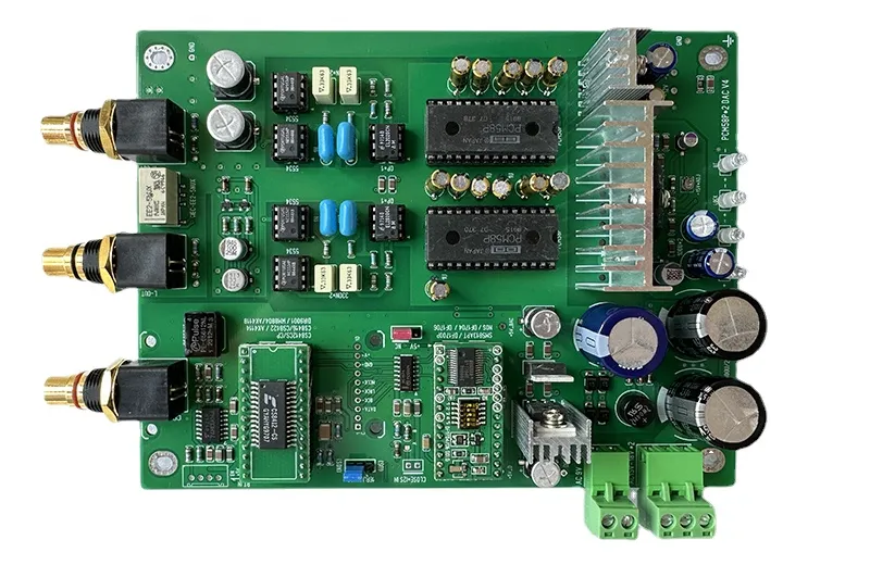 PCM58P Dual DAC CS8412 Decoder Board with Coaxial Bluetooth I2S Input ...