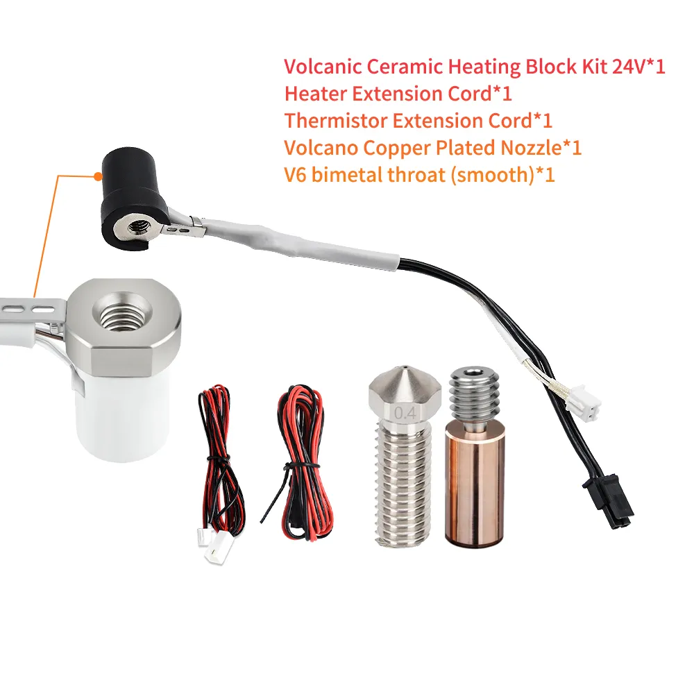 Ceramic Heating Core Pro Kit 24V 115W Quick Heated V6 Throat for Ender ...