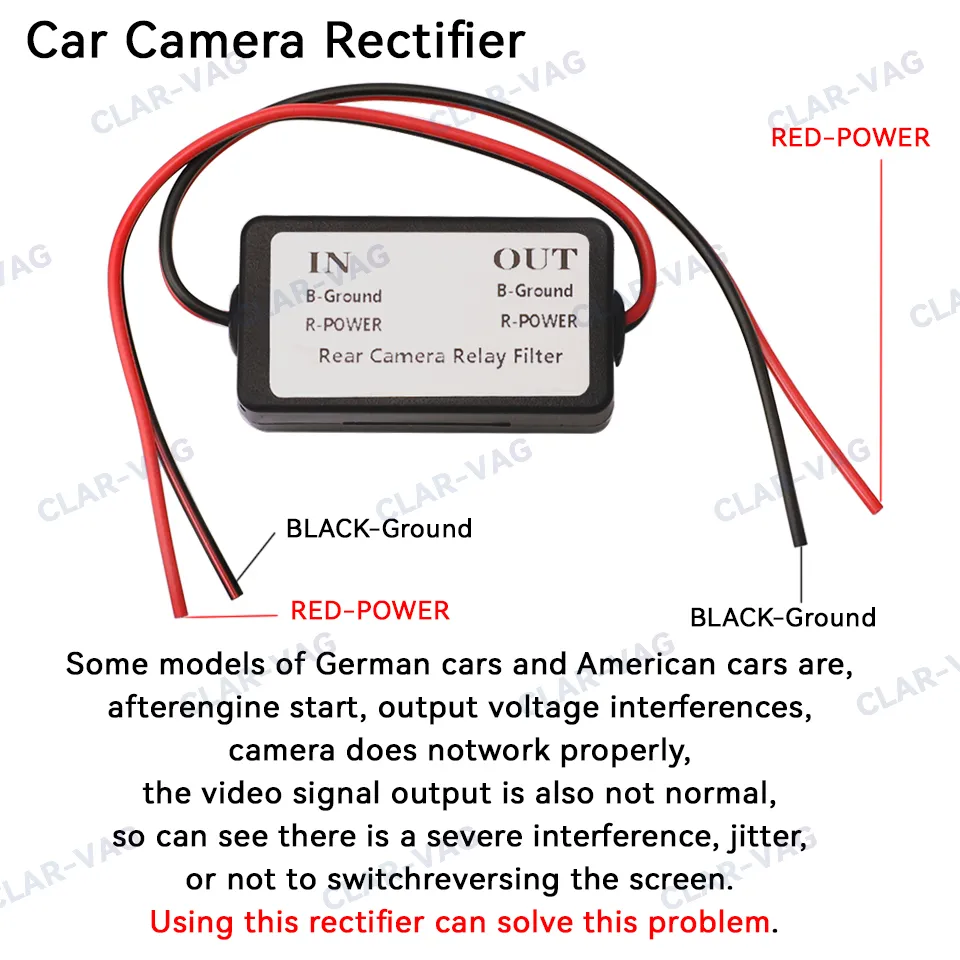 12V DC Power Filter Reverse Rectifier Ballast For Backup Auto Car ...