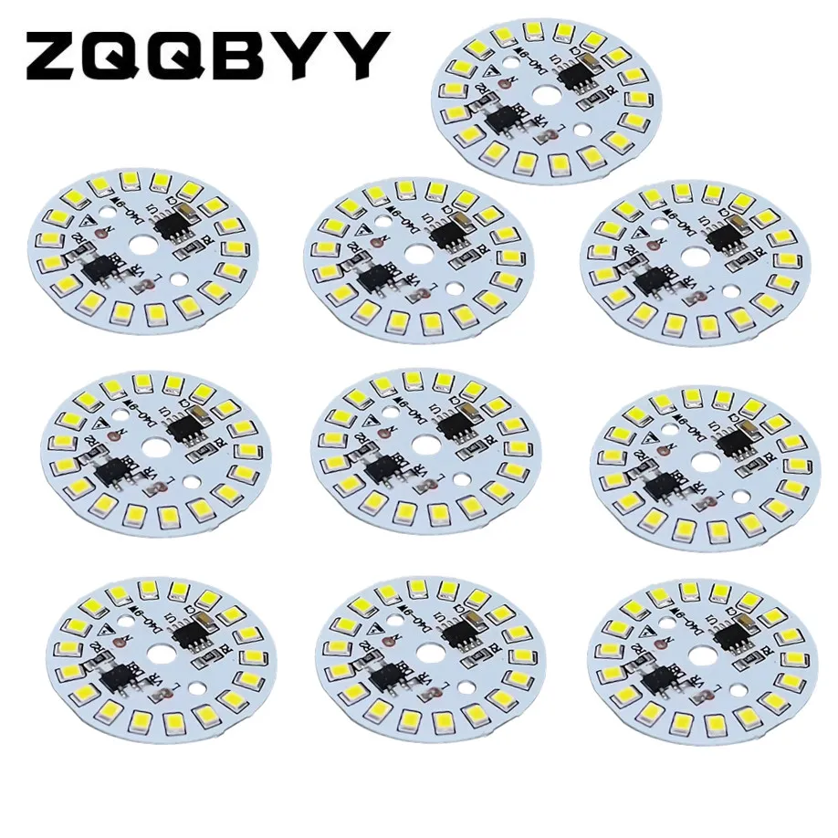 10 Pack 220V LED Ceiling Downlight Chip Module Plate - Circular SMD ...