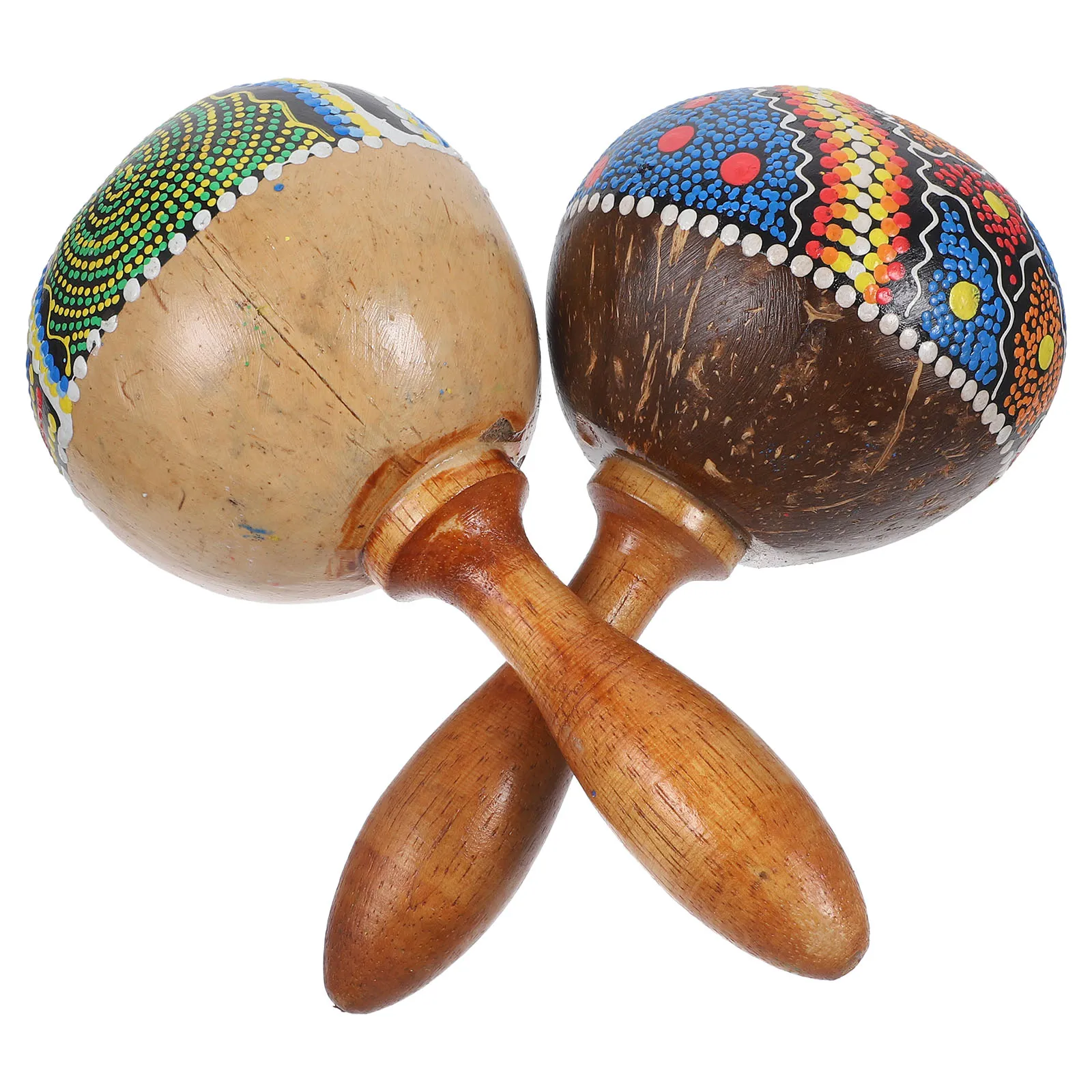 Maraca Wooden Fiesta Maracas Toys Preschool Educational Plaything ...