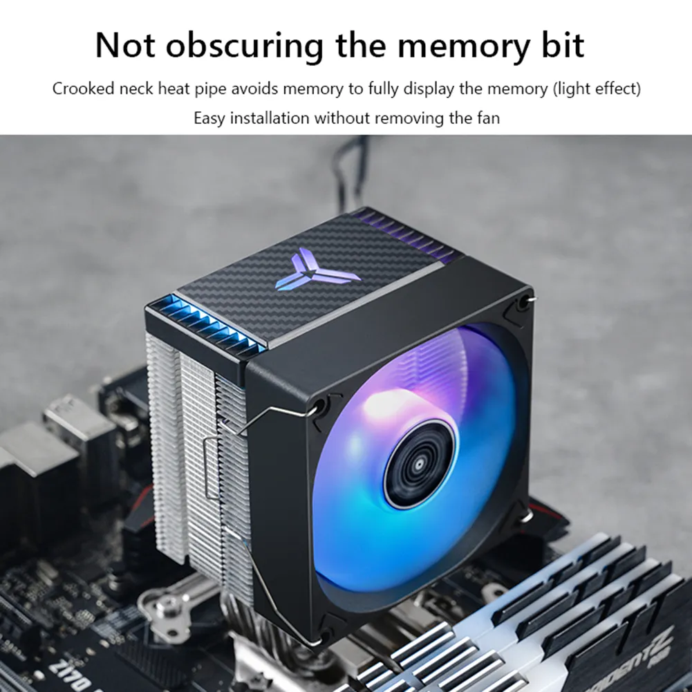 DHgate.com:4 Heat Pipe CPU Cooler Fan, ARGB 9cm PWM Quiet Computer ...