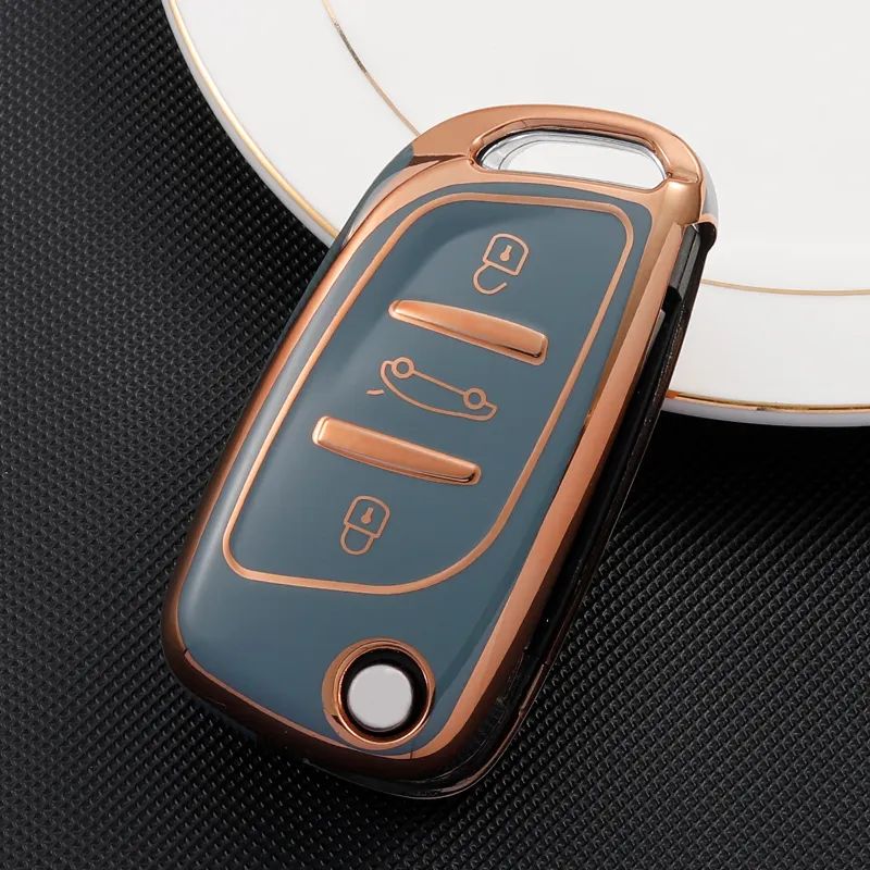 Car Key Cover: Soft TPU Protective Shell With Keychain For Enhanced ...