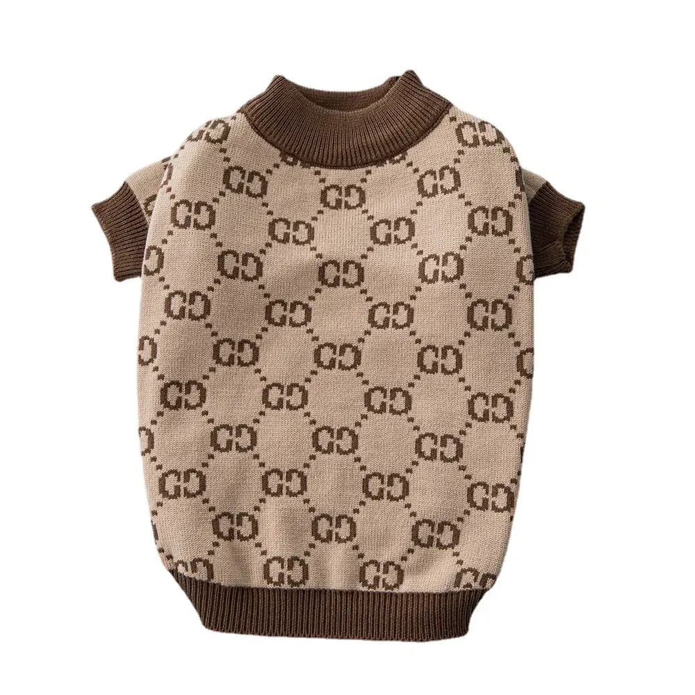Winter High-End Designer Pet Dog Clothes Puppy Sweater Coat for Kitten ...