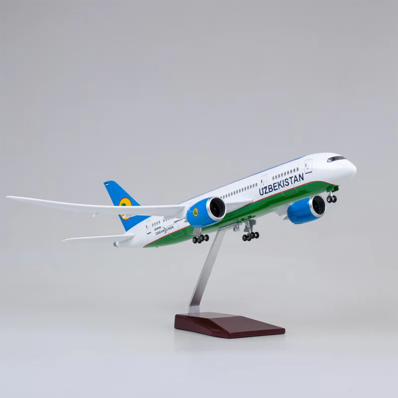 1:130 Scale 18.5 in Model Diecast Resin Boeing 787 Dreamliner Airplane ...