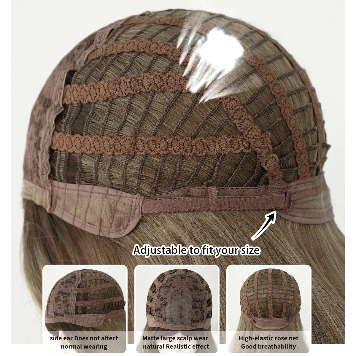 Long Blonde Human Hair Wigs, Long Wig - Ombre Blonde Wig with Bangs ...
