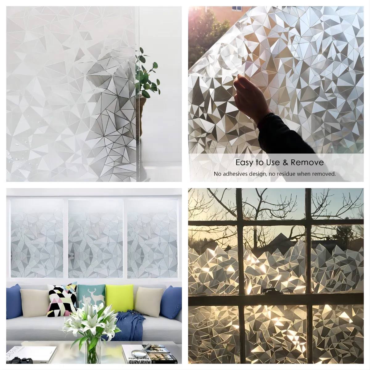 DHgate.com:Frosted Static Cling Window Film for UV Blocking Privacy ...