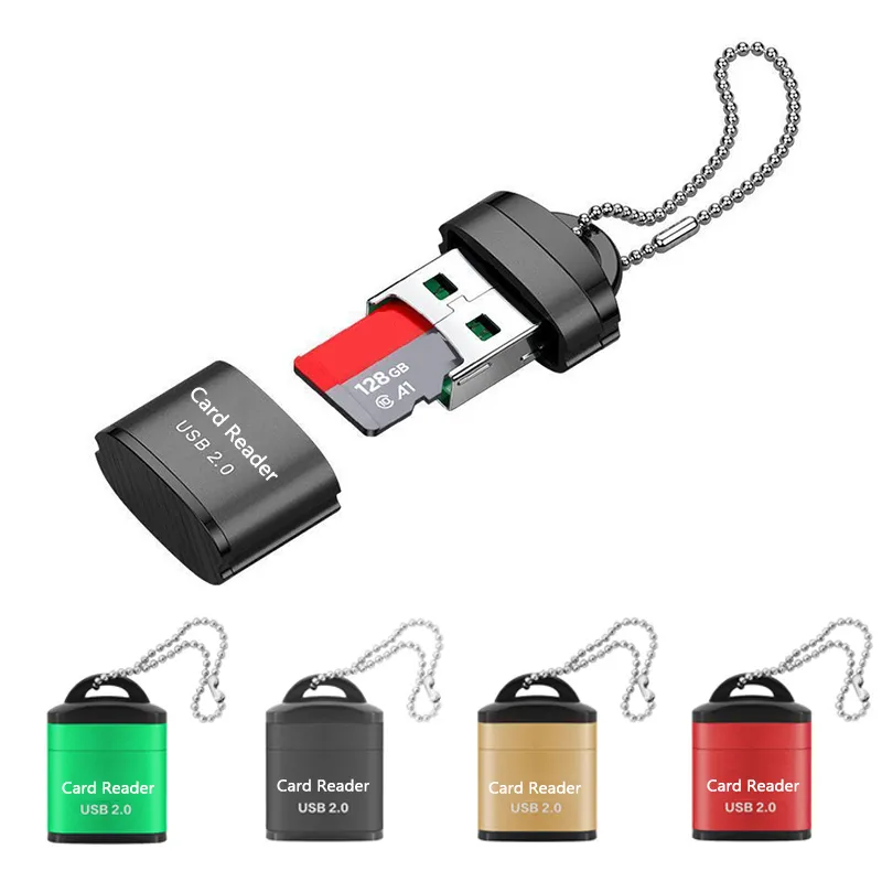 Mini USB 2.0 SD Card Reader Adapter - High Speed Micro SD/TF Memory ...