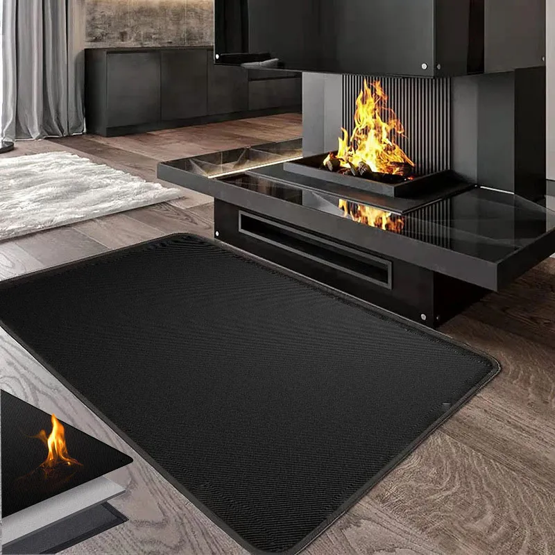 Indoor Fireplace Rug Fire Resistant,Hearth Rugs Fireproof Mats Fire Pit ...