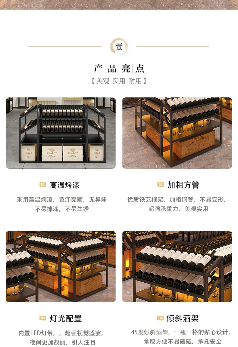 Miniature Vertical Bar Cabinet Column: Industrial Modern Metal Wine ...