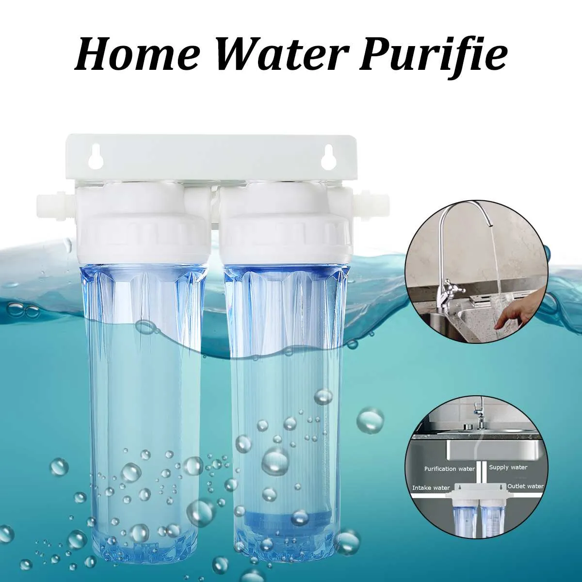 Dual Reverse Osmosis Faucet, Tap Water Filter, Thickened 2 Stage Water ...