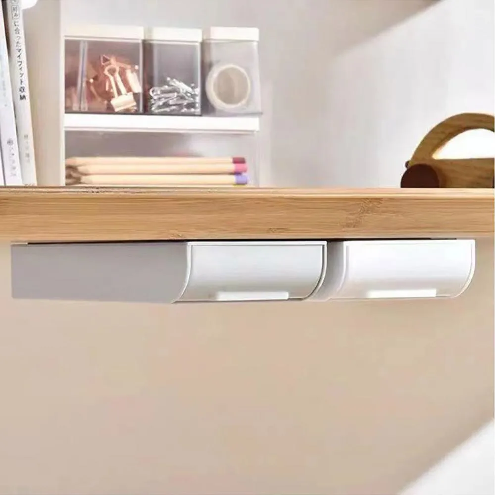 Wholesale Self Stick Pencil Tray Under Desk Drawer Organizer Table ...