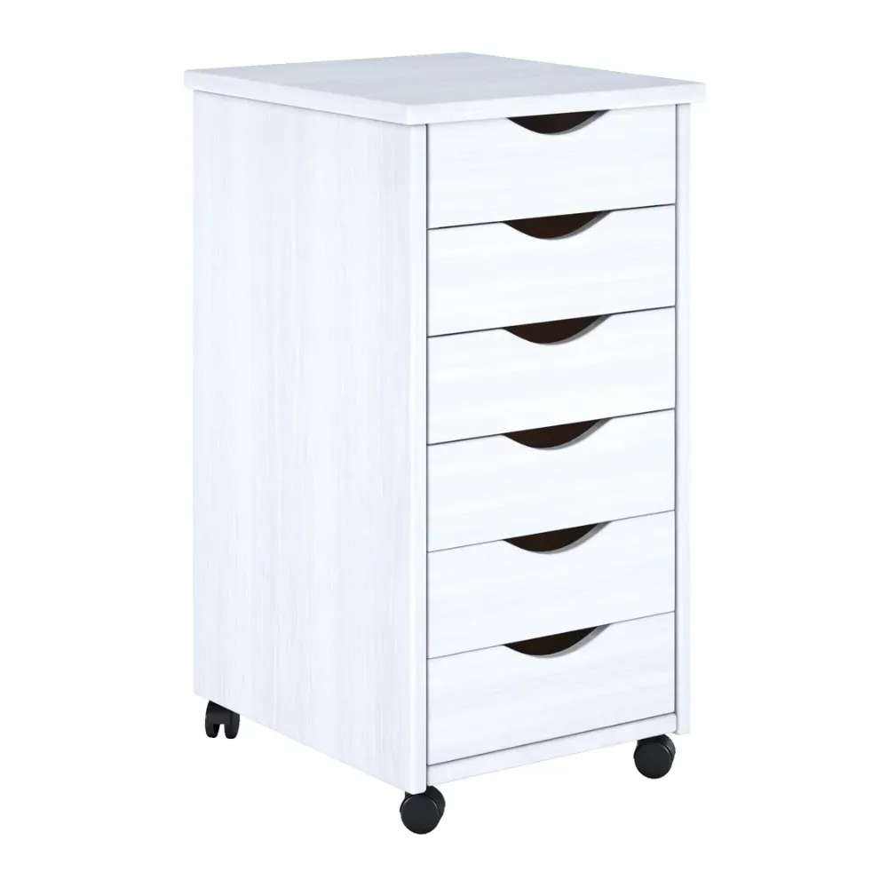 DHgate.com:6 Drawer Roll Cart - White (13.4" L x 15.4" W x 25.4" H ...