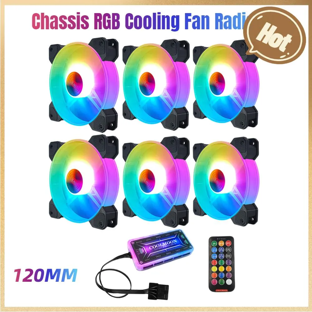 Computer Chassis Fan 120mm PC Case Cooling Fan With Adjustable RGB ...