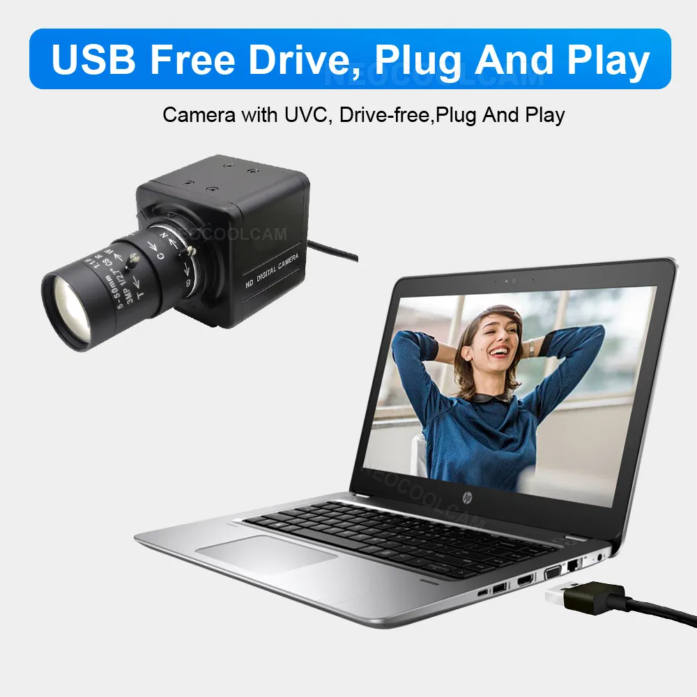 USB Desktop Camera: 4MP Full HD 30fps Industrial USB Webcams With 5 ...