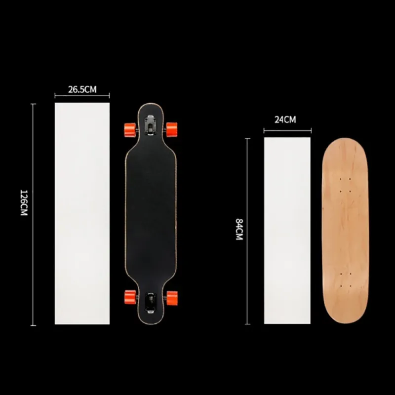 DHgate.com:1pc Transparent Adhesive Sandpaper Skateboard Sticker for ...
