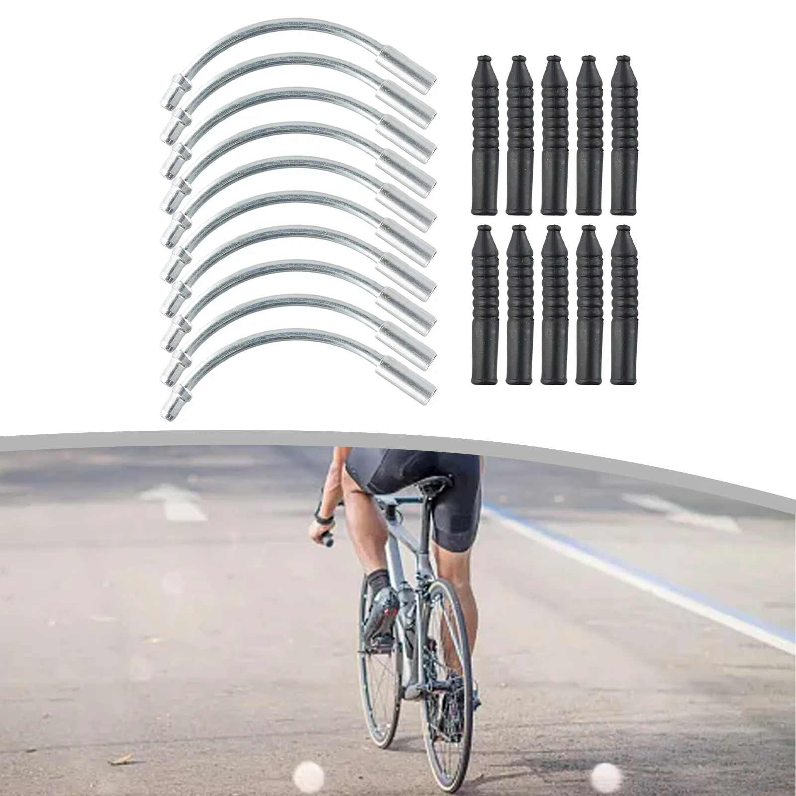 V Brake Noodles Cable Guide Plastic Tube Sleeves Protector for MTB ...