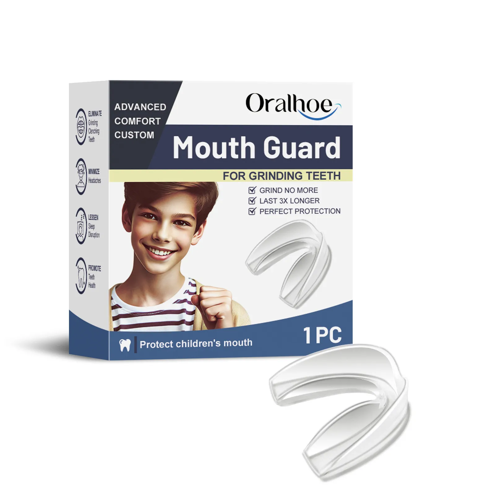 ORALHOE Child Teeth Whitening Gum Shield Set For Safe And Hygienic ...