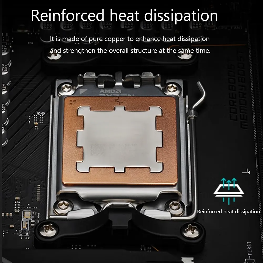 AMD AM5 CPU Copper Thermal Conductive Contact Frame, Copper Cooling ...