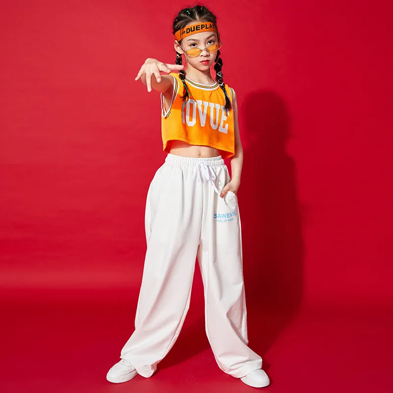 Colorful Jazz Hip-Hop Dance Costumes for Kids Boys Girls, Ballroom ...