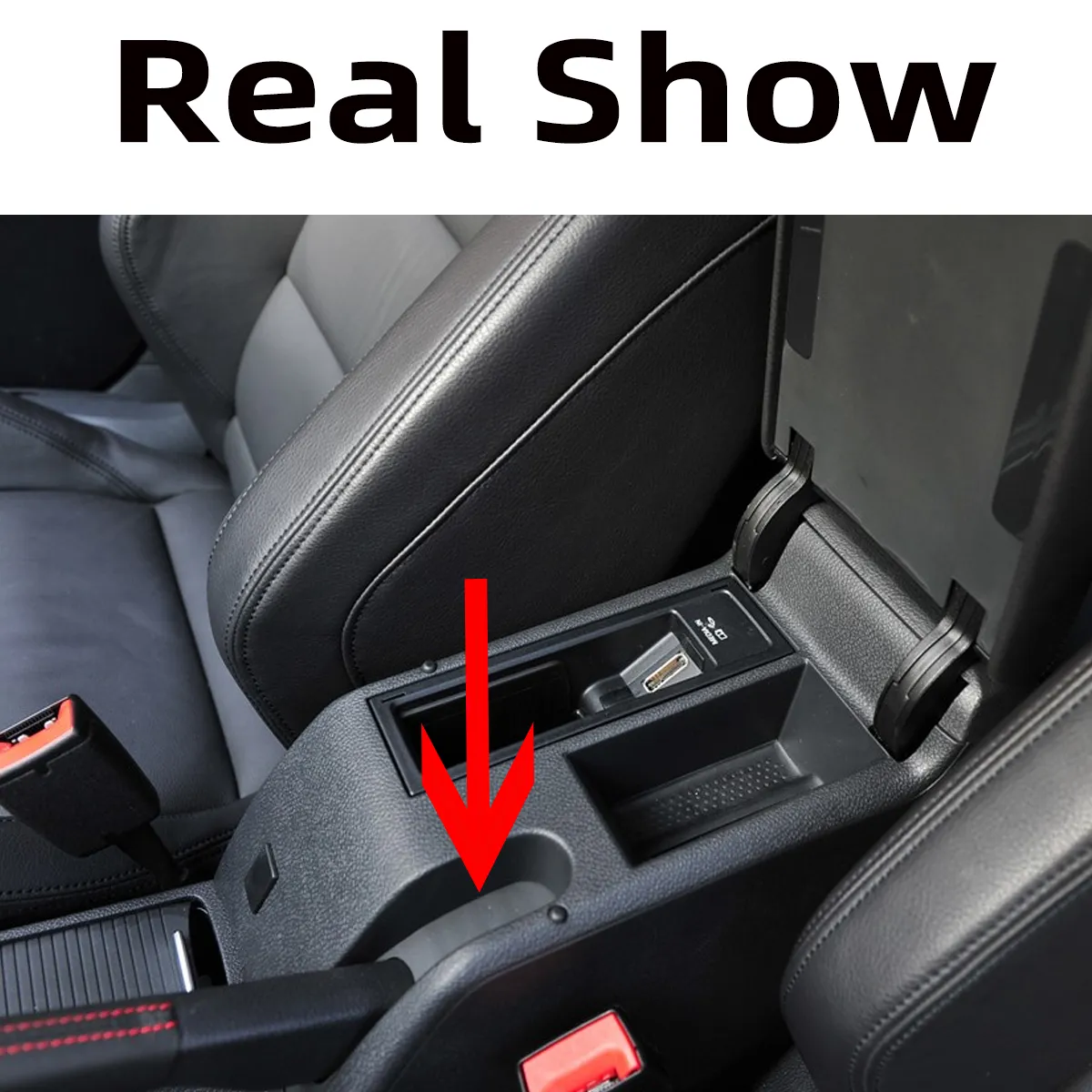 x1 New Consloe Handbrake Pull Lever Blind Dust Cover Trim For VW Golf 5 ...