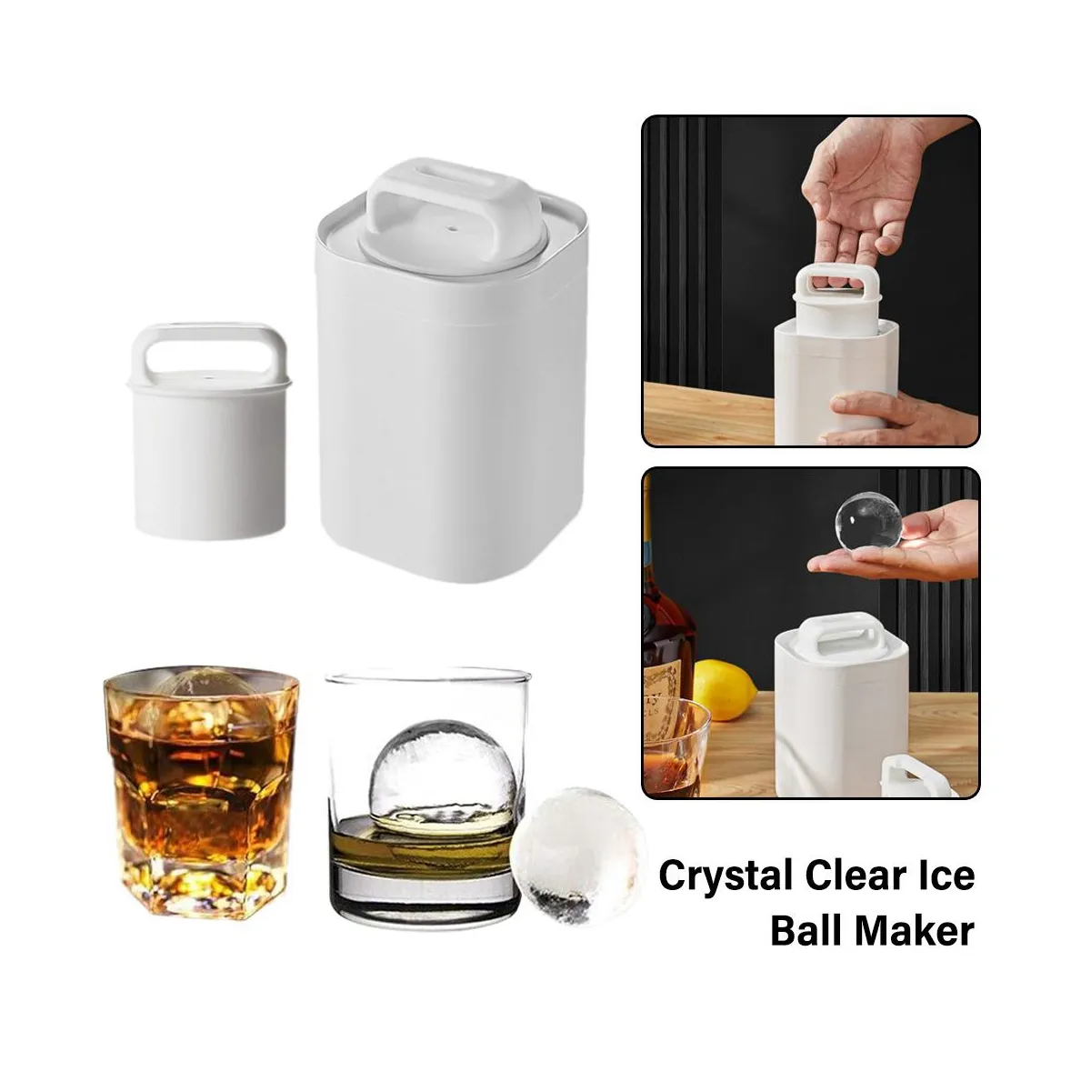 Crystal Clear Spherical Ice Ball Maker Whiskey... From Ddmyearth, $46. ...