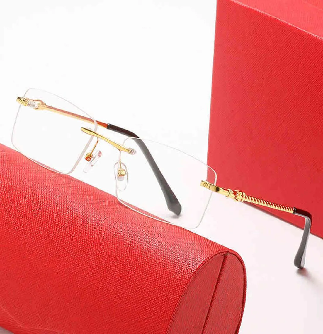 Titanium Rimless Mens Eyeglasses For Myopia Clear Optical Frameless
