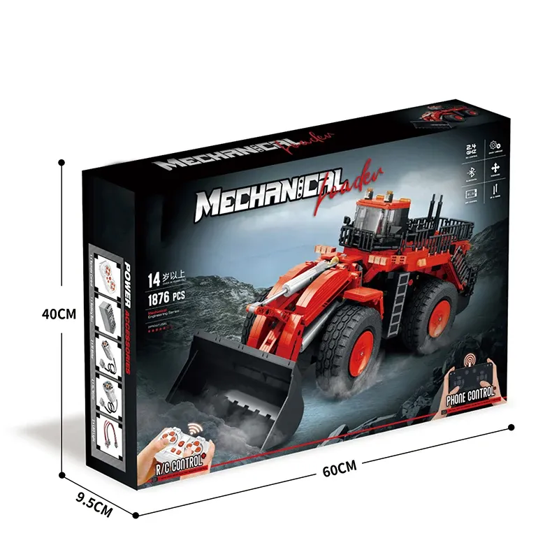 DHgate.com:1876PCS RC Excavator Loader Blocks Set: DIY RC Construction ...