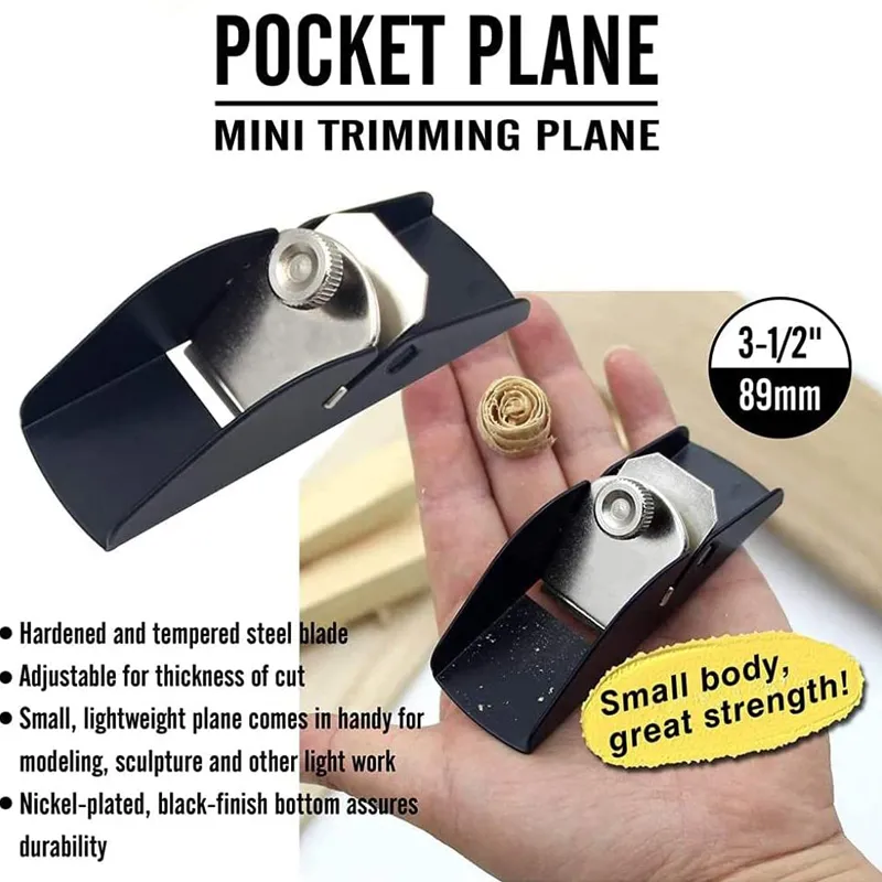 Mini Wood Trimming Plane Pocket Hand Planer Carpenter Cutting Edge Hand ...