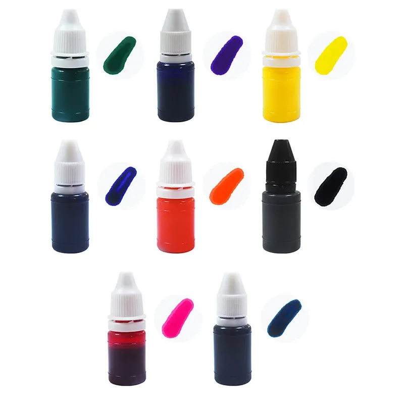 10ml Flash Refill Ink Color for Seal Stamp Oil on Wood and Paper for ...