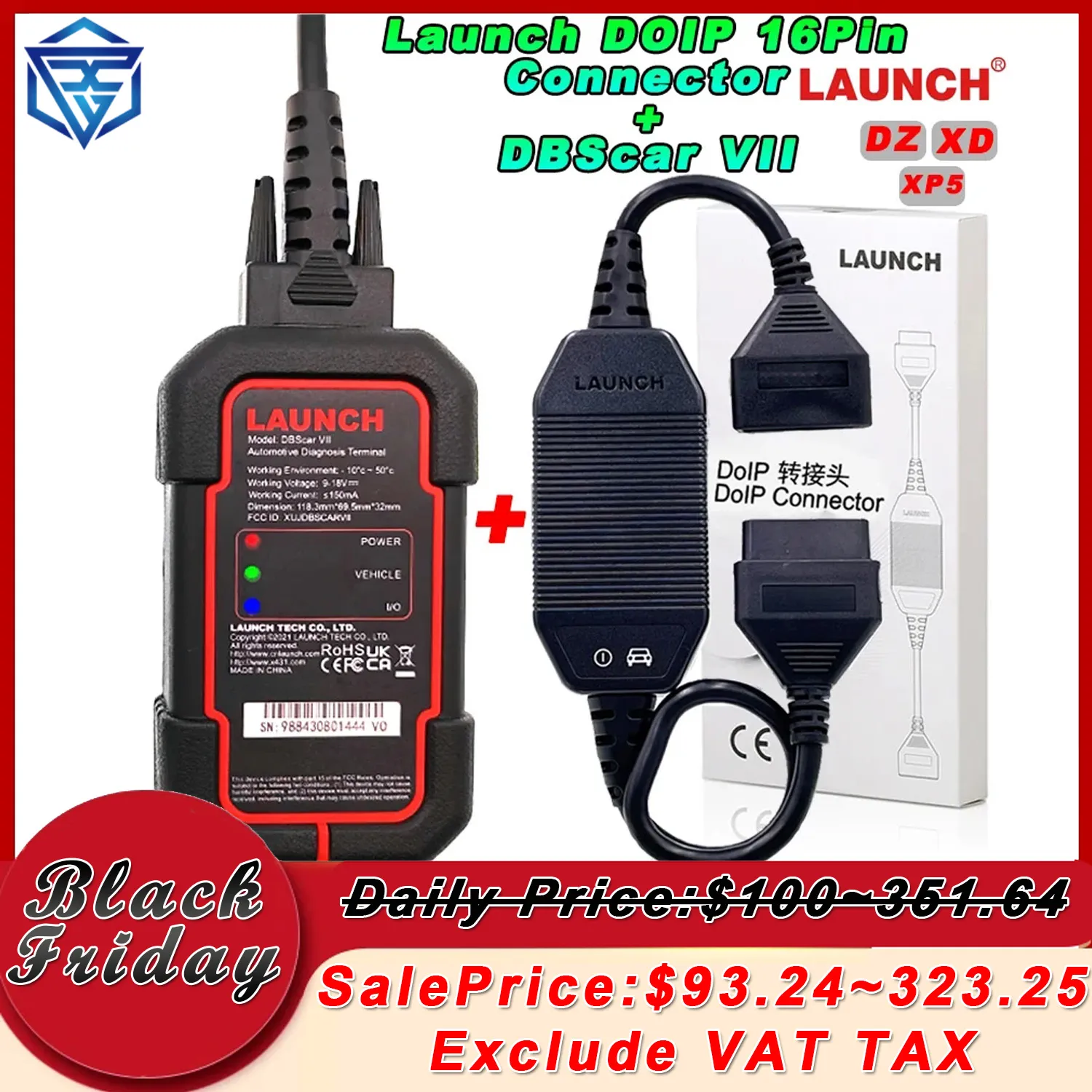 DOIP Charter Cable Connector With DIOP Protocol Support For DBScar7 ...