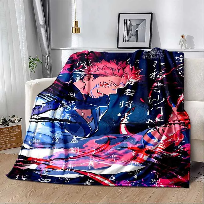 Jujutsu Kaisen Itadori Yuji Flannel Throw Blanket: Soft, Comfortable ...