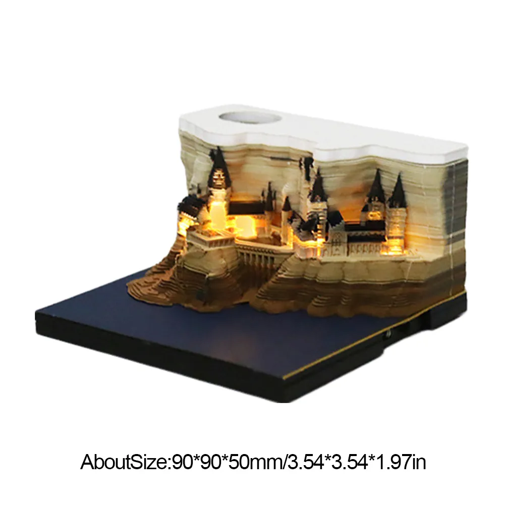 3D Castle Desk Calendar with Tear-Off Paper Reveal: Creative DIY Gift ...