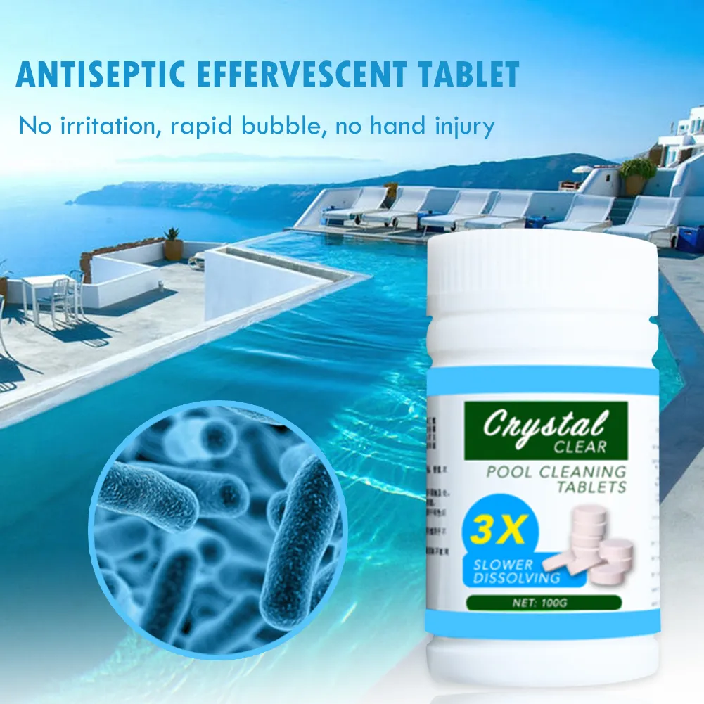 100 300g Swimming Pool Effervescent Tablets Multifunctional Pool ...