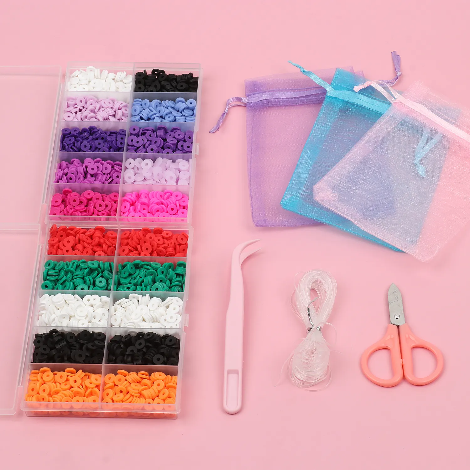 Clay Bead Sets - Polymer Clay Beads Kit for DIY Jewelry Making ...