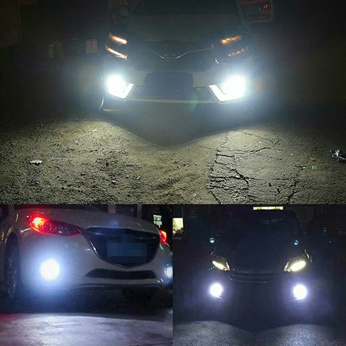 DHgate.com:2Pcs H27W/2 881 LED Bulbs, 6000K 8000K White Car Fog Driving ...