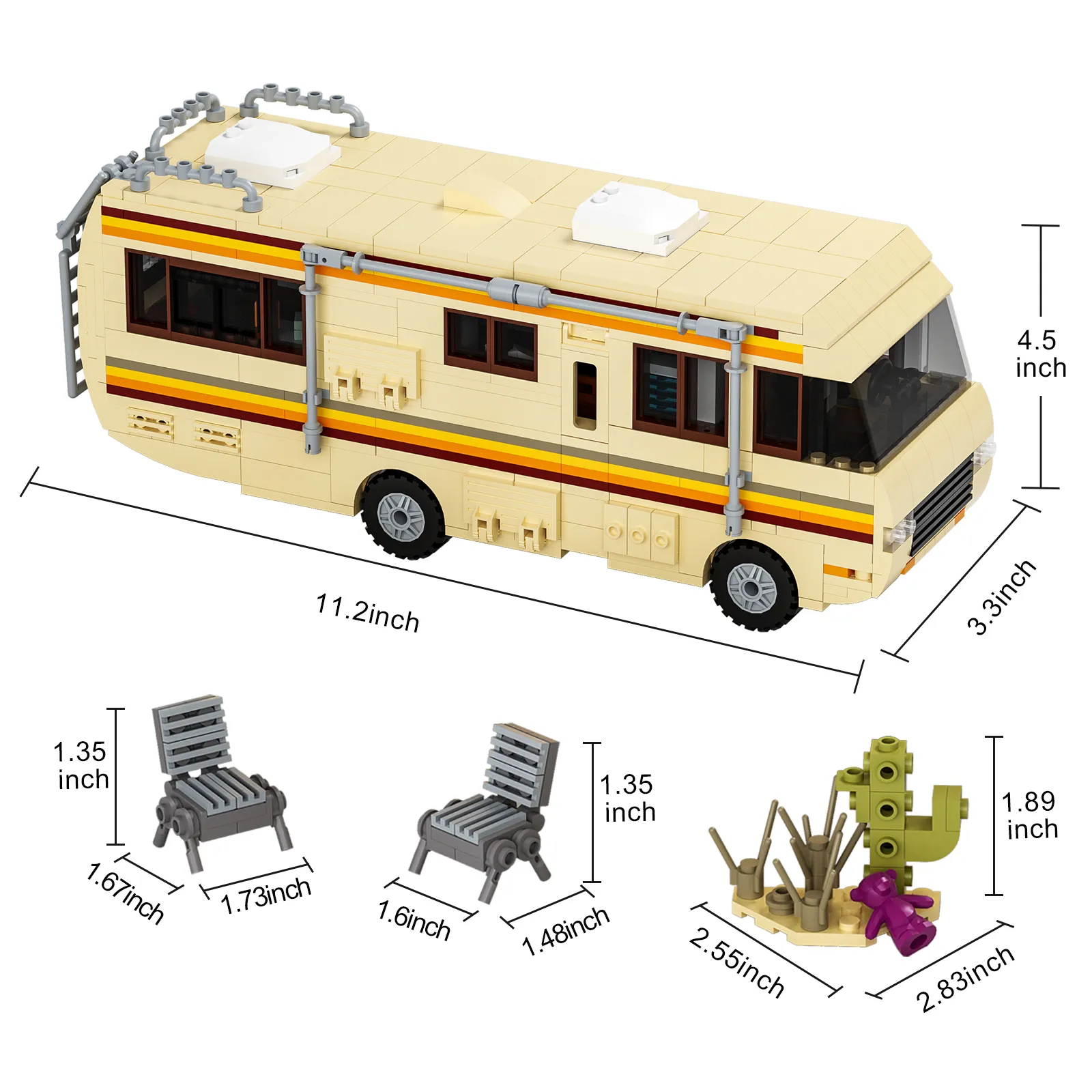 Breaking Bad Pinkman the cooking lab RV Building Blocks Set - Walter ...