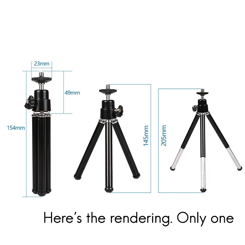 Lightweight Mini Portable Tripod Adjustable Aluminum Alloy for iPhone ...