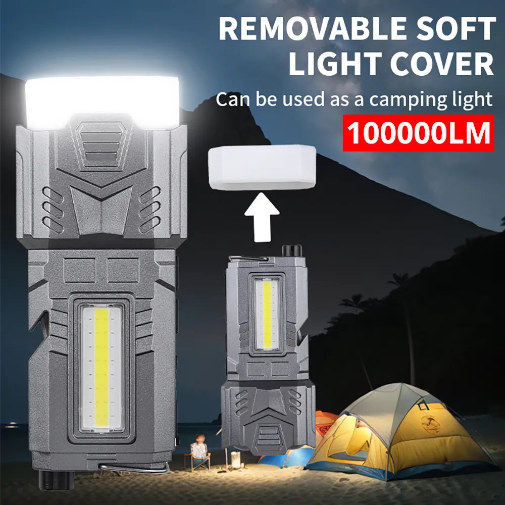 Keychain Flashlight Rechargeable Pocket Flashlight, EDC Portable Work ...