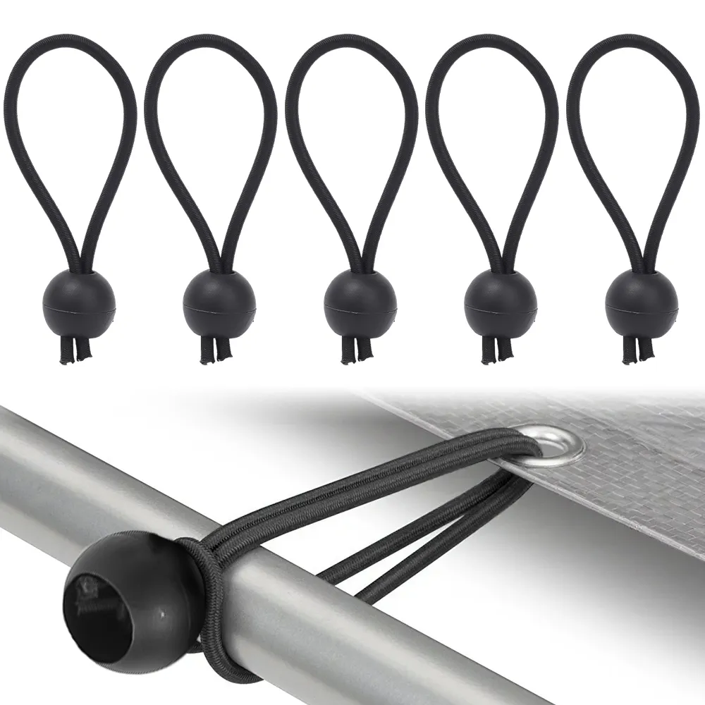 All-In-One Tent Bungee Cords: Heavy-Duty Elastic Rope Tarpaulin Tie ...