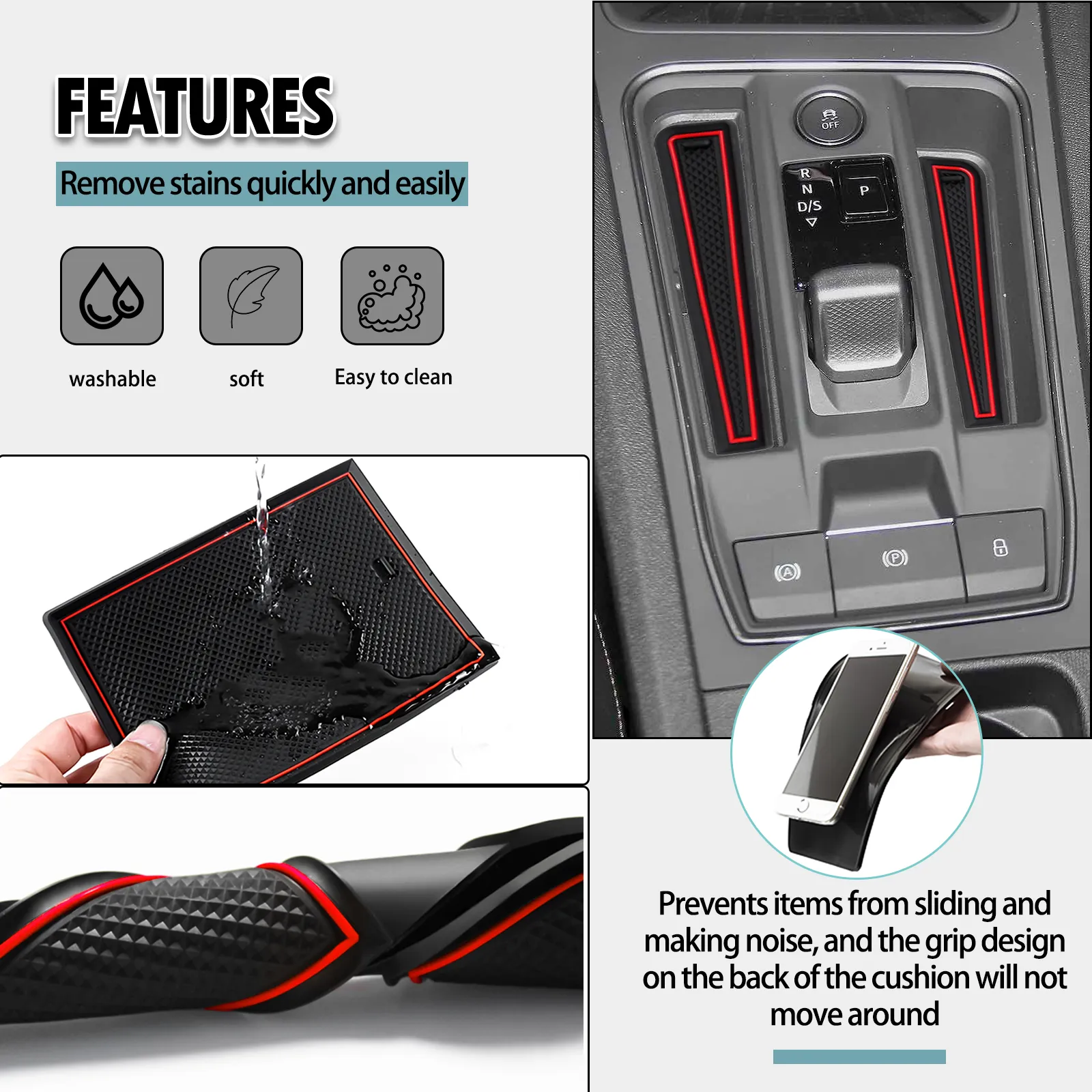 DHgate.com:24PCS LFOTPP Anti-slip Gate Slot Pads for Cupra Formentor ...