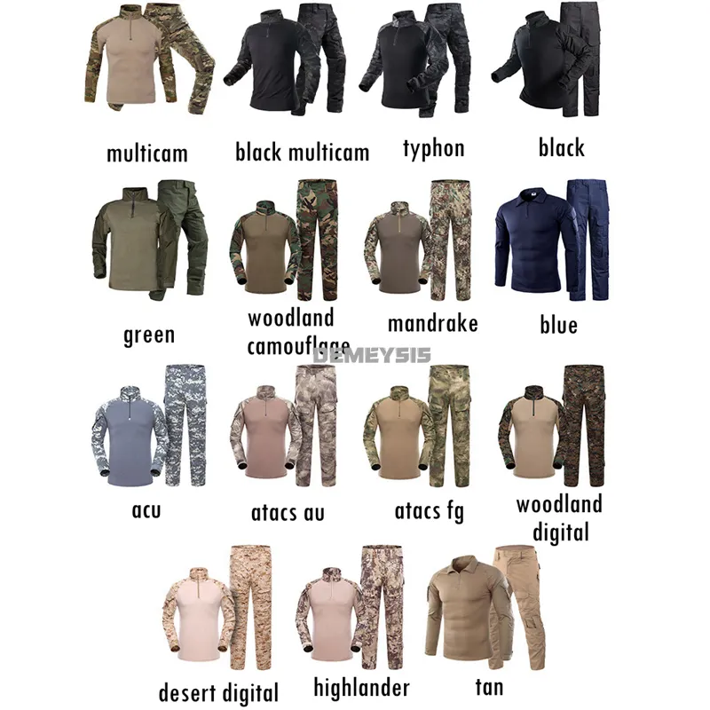 Tactical Ghillie Suit Hunting Uniform with Pads for Combat Airsoft ...