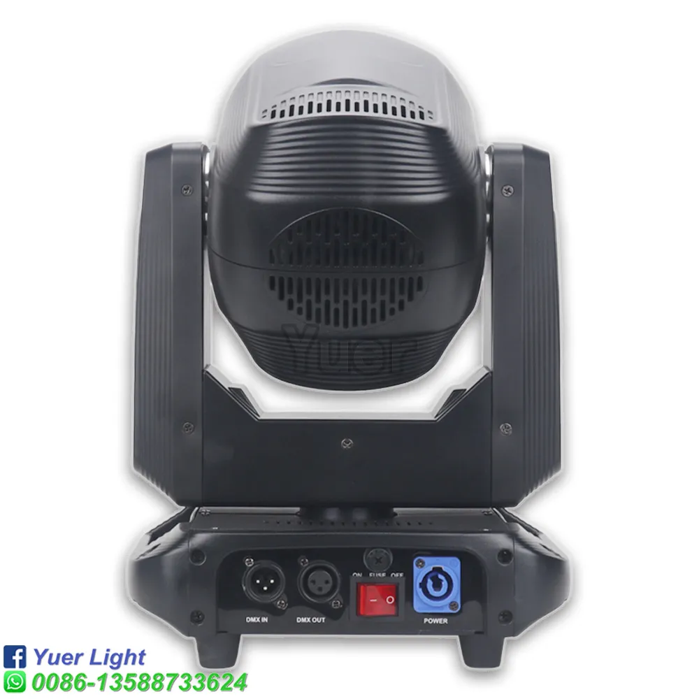 200W LED Spot Moving Head Light, 18 Rotating Prisms, Auto Focus, DMX Dj ...