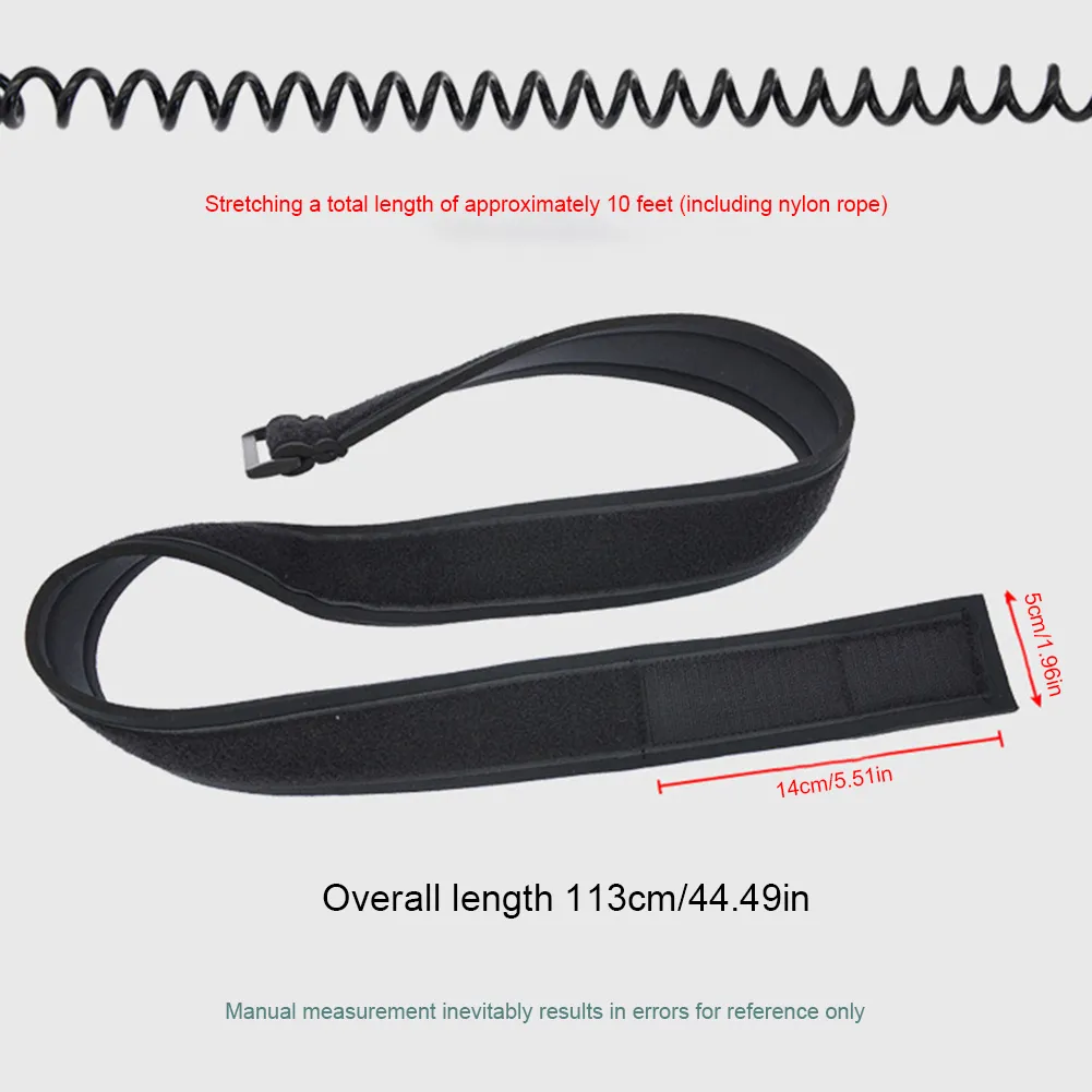 1/2/6mm Durable Water Sport Surfboard Leash Foil Wing Surf Waist Leash ...