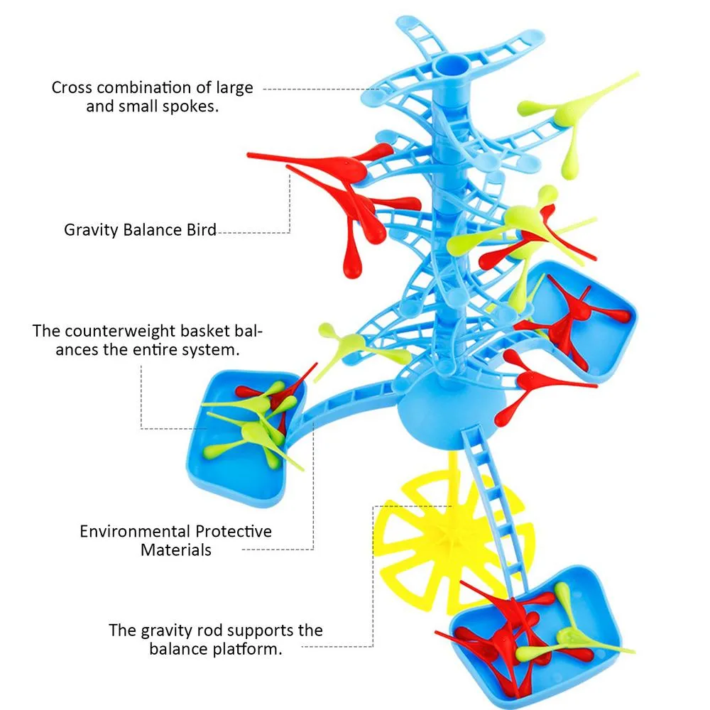 Bird Balance Toy Edge Balancing Game Gravity Birds Interactive Physical ...