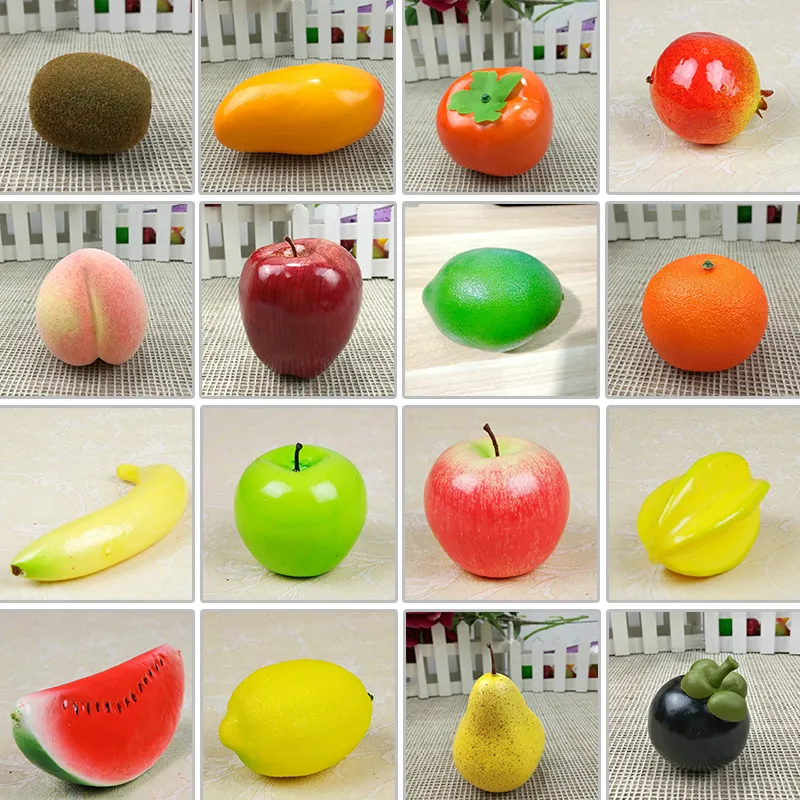 Realistic Artificial Fruit Set - Fake Fruits for Kitchen Decor ...