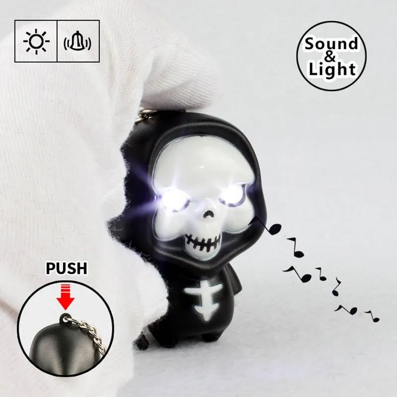 DHgate.com:Halloween Ghost Keychain with LED Light and Sound, Creative ...