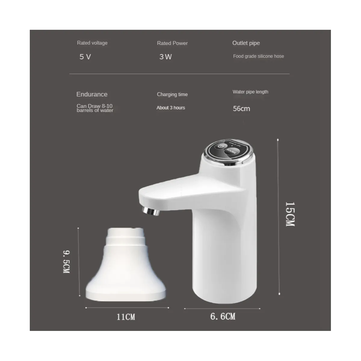 Electric Water Pump Dispenser USB Rechargeable... From Ddmyearth, $55. ...